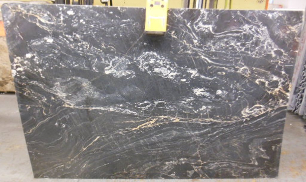 Portoro New 9730 3cm Polished 115±X75± - Dente Trading